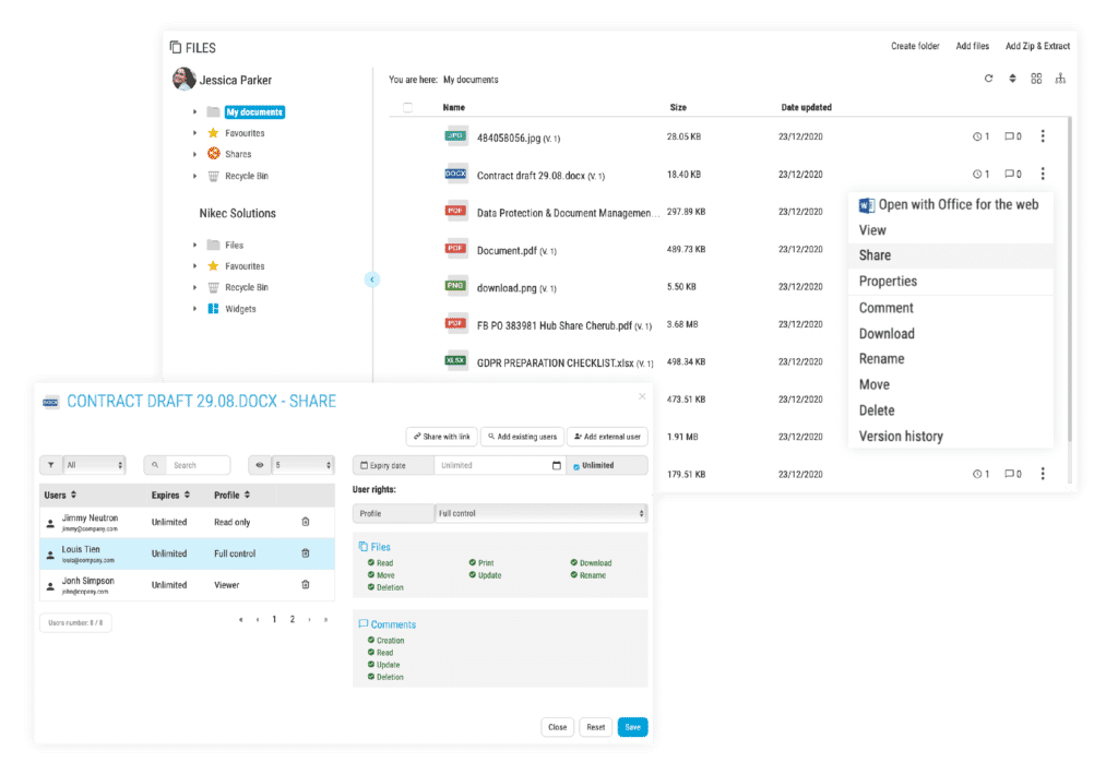 File sharing | M-Files